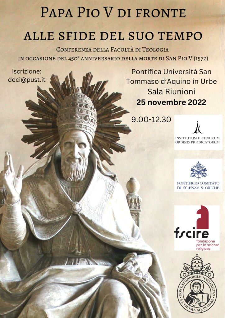 Papa Pio V di fronte alle sfide del suo tempo – Institutum Historicum ...